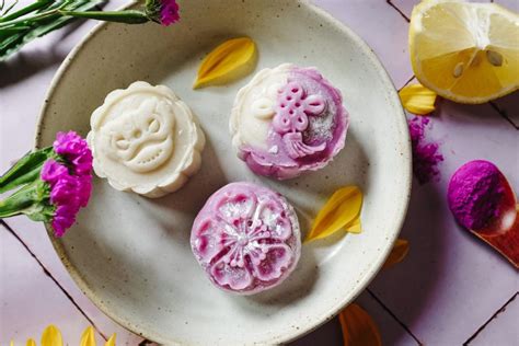 No Bake Mooncake Con Taro E Formaggio Vegetariano And Gluten Free