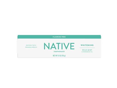 Native Whitening Toothpaste Wild Mint And Peppermint41 Oz116 G