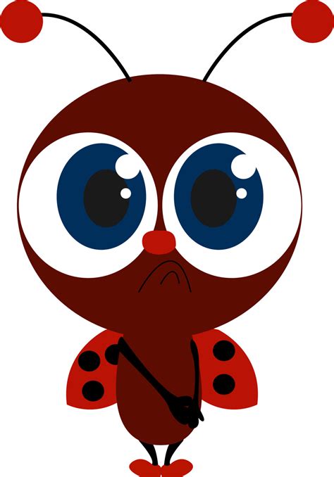 Sad Ladybug Illustration Vector On White Background 13733250 Vector Art At Vecteezy