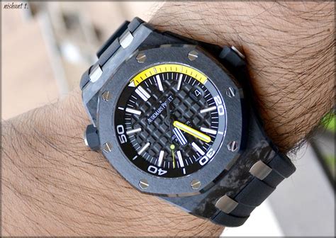 Ap Forged Carbon Diver Watches For Men Casio Watch Horology