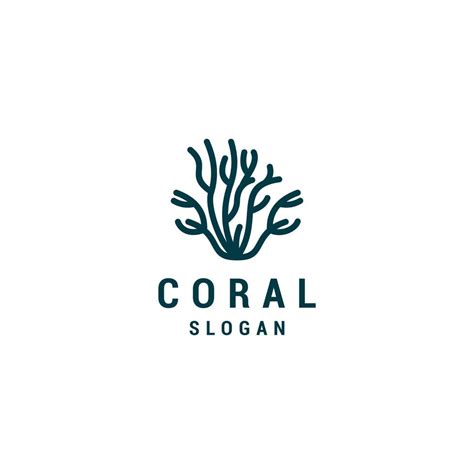Coral Logo Design Icon Vector 20042944 Vector Art At Vecteezy