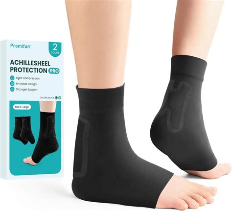 Promifun Achilles Tendon Heel Protector Compression Padded Sleeve