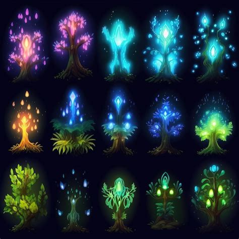 Premium Photo 2d Spritesheet Of Magical Particles Bright Light Ori And Th