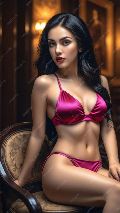 Premium Photo Portrait Of Breathtakingly Gorgeous Exotic Sexy Bikini