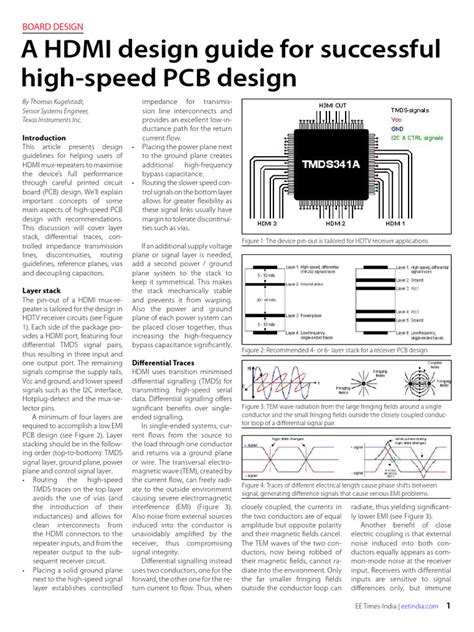 Hdmi Design Guide Pdf Capacitor Printed Circuit Board