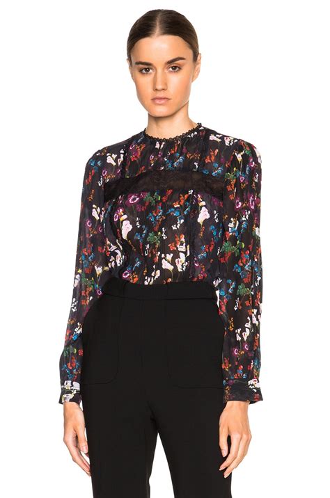 Alice Olivia Angeline Top In Fall Garden Fwrd