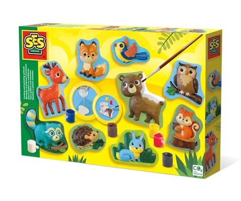 Детска играчка Ses Отливане и рисуване Горски животни Играчки