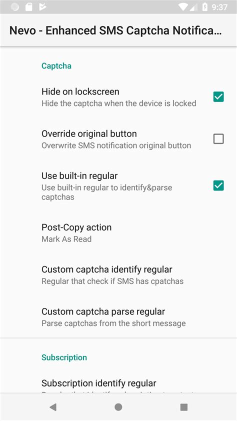 nevo enhanced sms captcha notification for android download