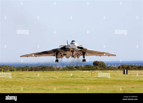 Vulcan Bomber Xh558 At Raf Leuchars Airshow 2009 Fife Scotland Stock