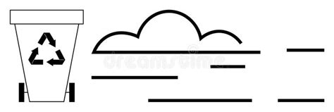 Recycling And Sustainability With Minimalist Design Elements Stock Vector Illustration Of