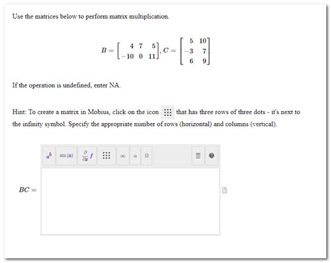 Solved Use The Matrices Below To Perform Matrix Chegg
