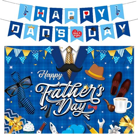 Arosche Large Fathers Day Banner Decorations 72 X 48