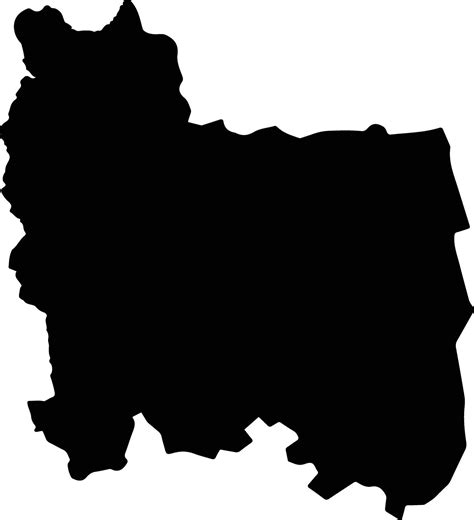 Hakha Myanmar Silhouette Map 65890271 Vector Art At Vecteezy