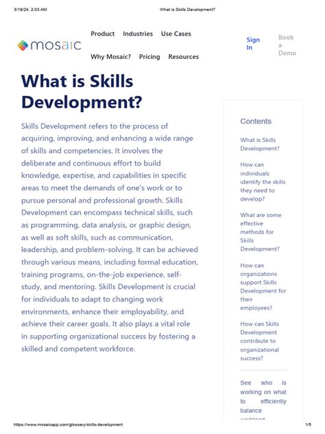 what is skills development pdf