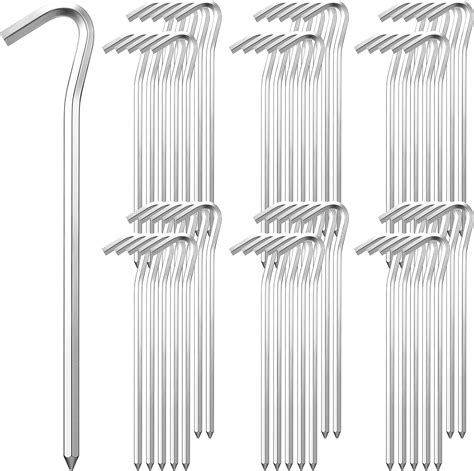 Zonon 200 Pcs 7 Inch Aluminum Tent Stakes Hexagon Rod