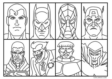 Superhero Coloring Pages Printable King Printables