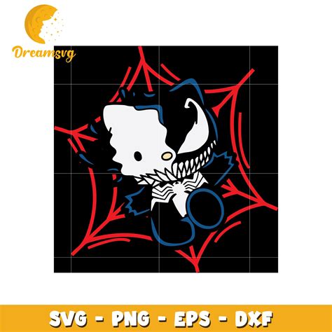 Hello Kitty Character Cosplay Venom Svg Venom Svg Cartoonsvg Dreamsvg Store