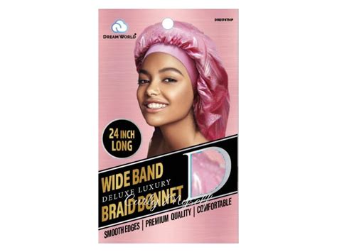 Dream World Wide Band Braid Bonnet Extra Dlouhý Bonnet Na Spaní Curlymyself