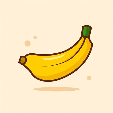 바나나 만화 벡터 일러스트 레이 션 좋은 스티커 로고 아이콘 클립 아트에 사용 프리미엄 벡터