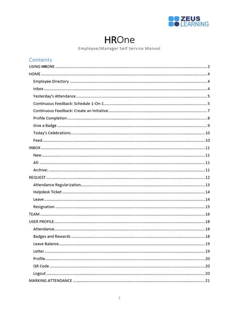 Hrone Employee Manual Pdf Login Qr Code