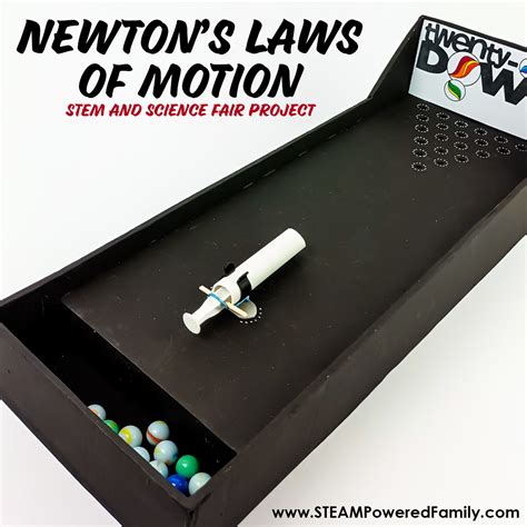 Newtons Laws Of Motion Diy Arcade Game Science Fair Project