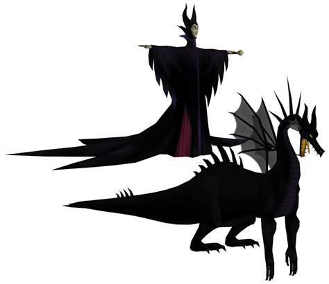 Maleficent And Dragon 3d Model By Allanromanreyes On Thangs