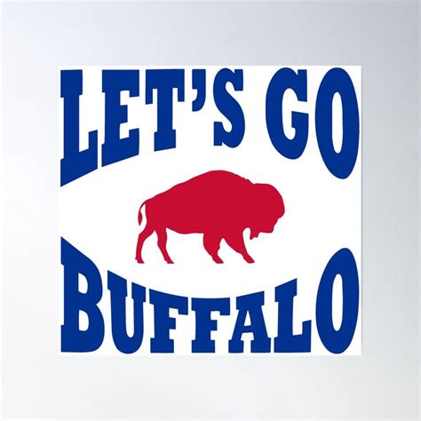 Lets Go Buffalo Poster Buffalo Bills Print Buffalo Bills Sign Ideas