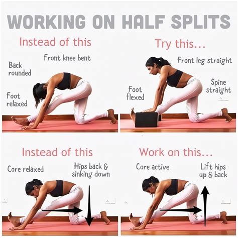 Yoga Health The Half Split Pose Or Ardha Hanumanasana Is A