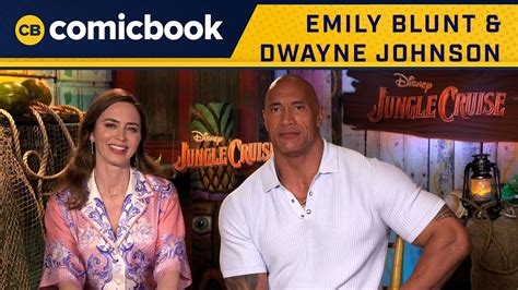 The Rock Emily Blunt Jungle Cruise Black Adam And Action Exclusive