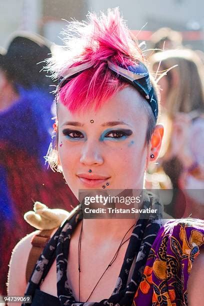Girl Mohawk Hairstyles Photos And Premium High Res Pictures Getty Images