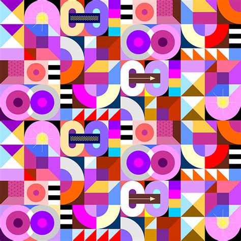 Vector Tileable Geometric Background Backgrounds Ft Colored And Overlay