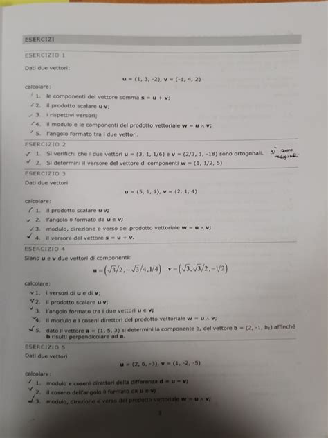 Esercizi Vettori Pdf