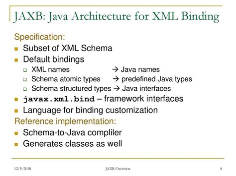 Jaxb Specification Guide Understanding Jaxb For Xml Data Binding
