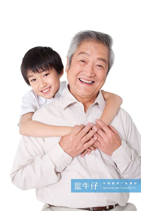 祖孙其乐融融在一起 蓝牛仔影像 中国原创广告影像素材