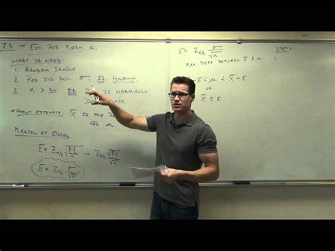 Free Video Statistics Lecture Confidence Interval For The Sample