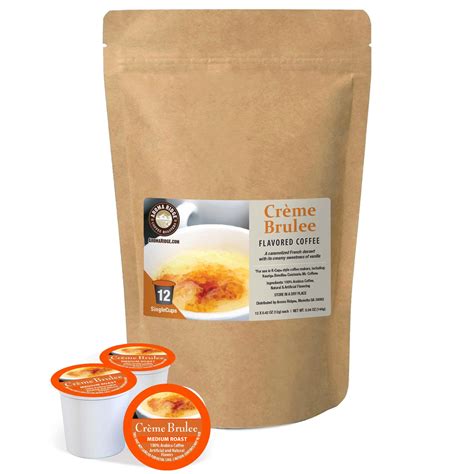 Creme Brulee Flavored Coffee Single Serve Pods 12 Ct Medium Roast