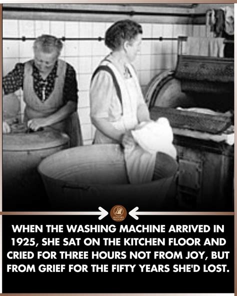 History When The Washing Machine Arrived In 1925 Mary Richardson Sat