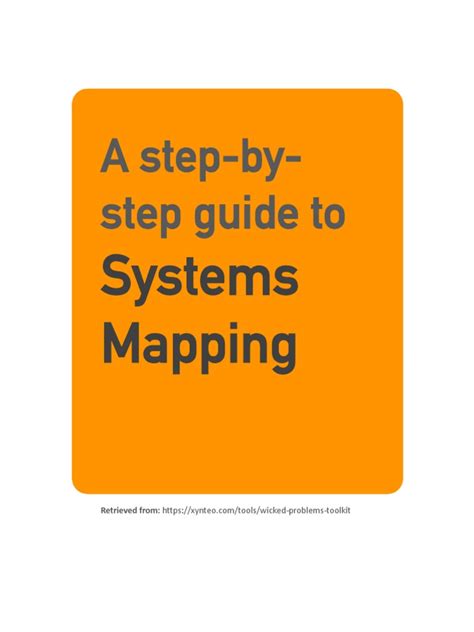 Guide To Build Systems Map Pdf Obesity Foods