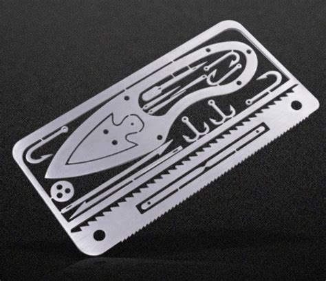 Мультитул кредитка выживальщика Survival Multitool Card 17в1 – фото ...