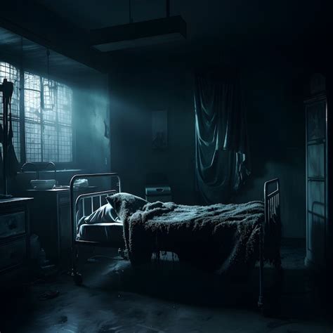 Horror Scene With Eerie Hospital Ai Generated Image