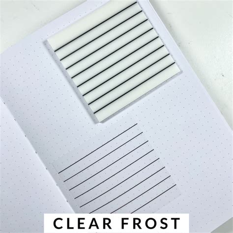 Translucent Sticky Notes 6x3 Lined Collection Rose Colored Daze