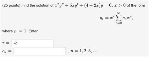 solved find the solution of