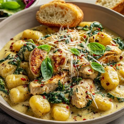 Healthy Chicken Spinach Gnocchi Recipe