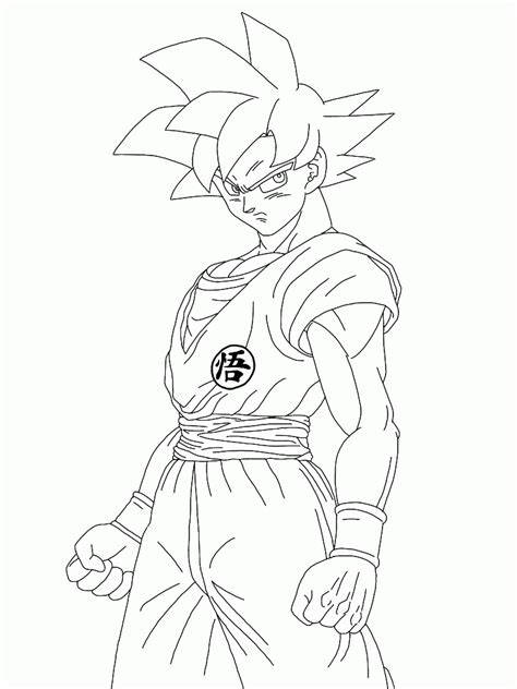 Goku Super Saiyan God Coloring Pages Coloring Home