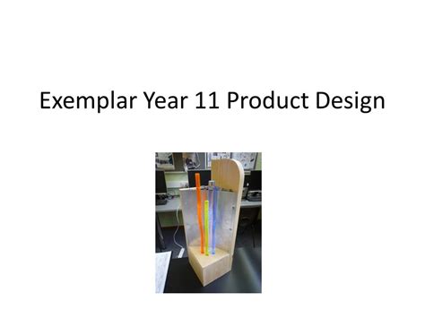 Ms Lands Gcse Product Design Product Design Exemplar Folder