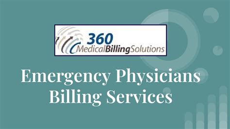 Ppt Emergency Physicians Billing Services Powerpoint Presentation