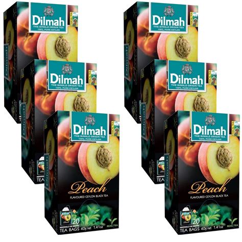 Dilmah Peach Flavored Ceylon Black Tea 20 Tea Bags Ubuy Sri Lanka