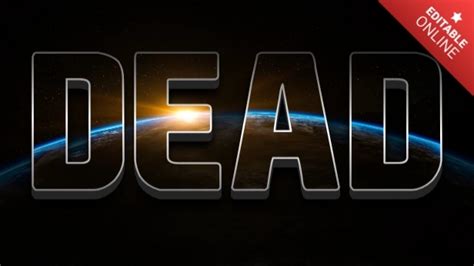 Dead Earth Text Effect Generator