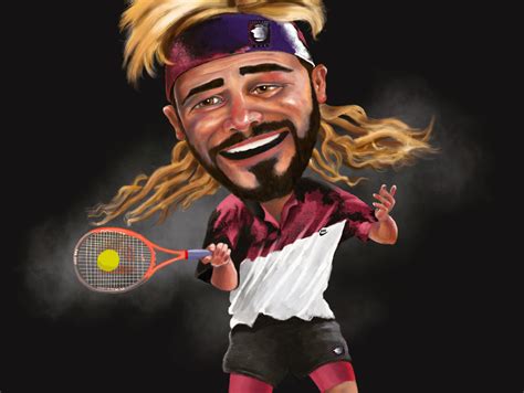 Caricature Andre Agassi By Tristan Venables On Dribbble
