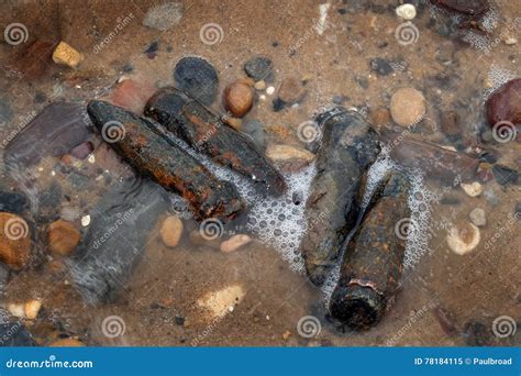 Spent Shells From Small Caliber Bullets Cartridge Warehouse In A Box A Deadly Military Weapon